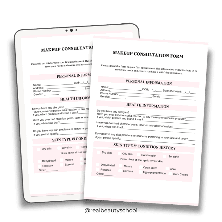 Freelance Makeup Artist Contract Template By a MUA (PDF form) - Real ...