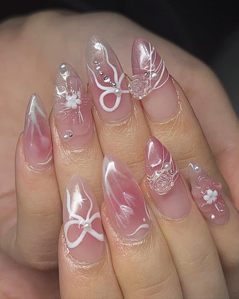 20 Gorgeous Blush Nail Design Ideas (to recreate) - Real Beauty School
