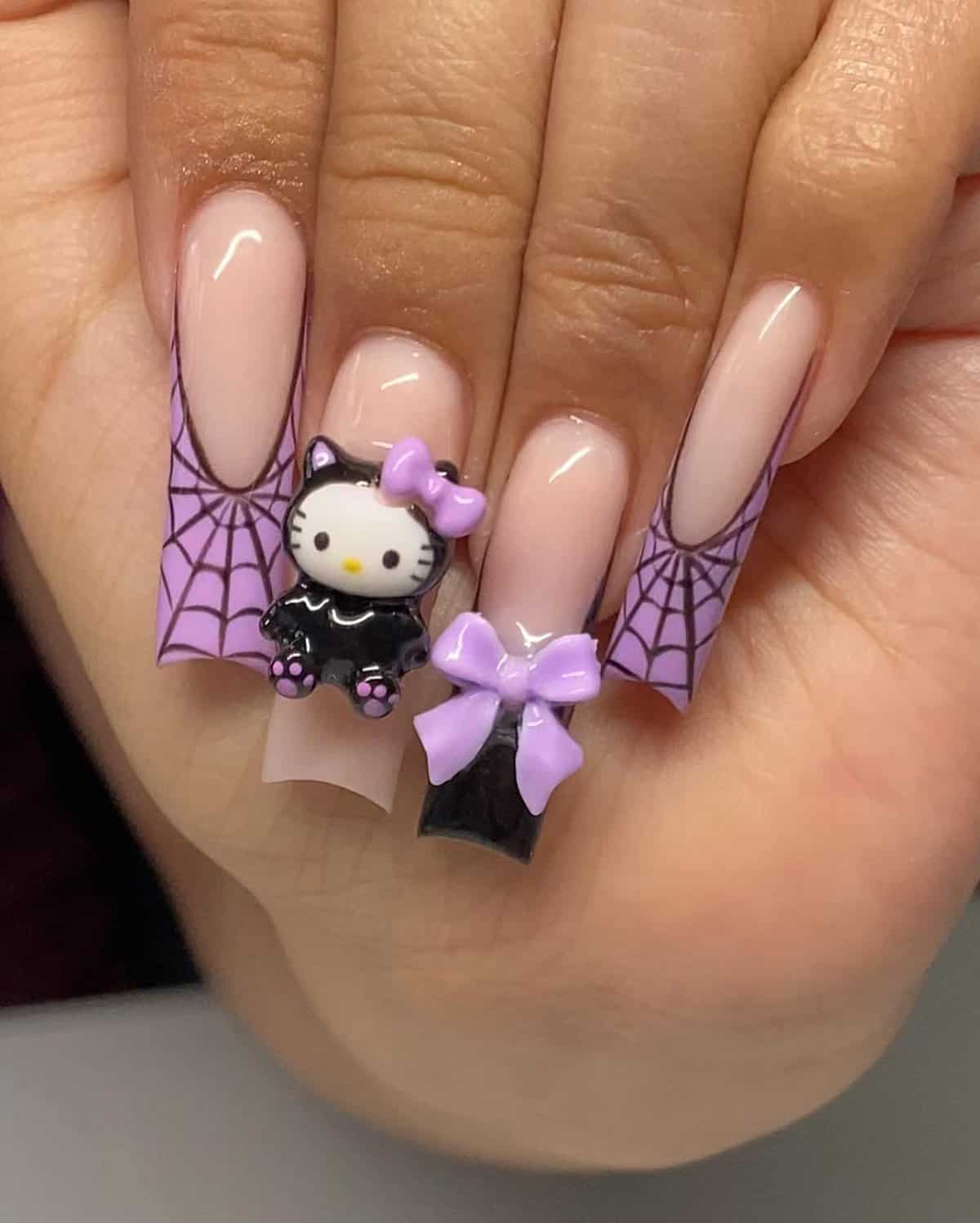 25 Gorgeous Hello Kitty Nail Designs to recreate for your next Nails ...