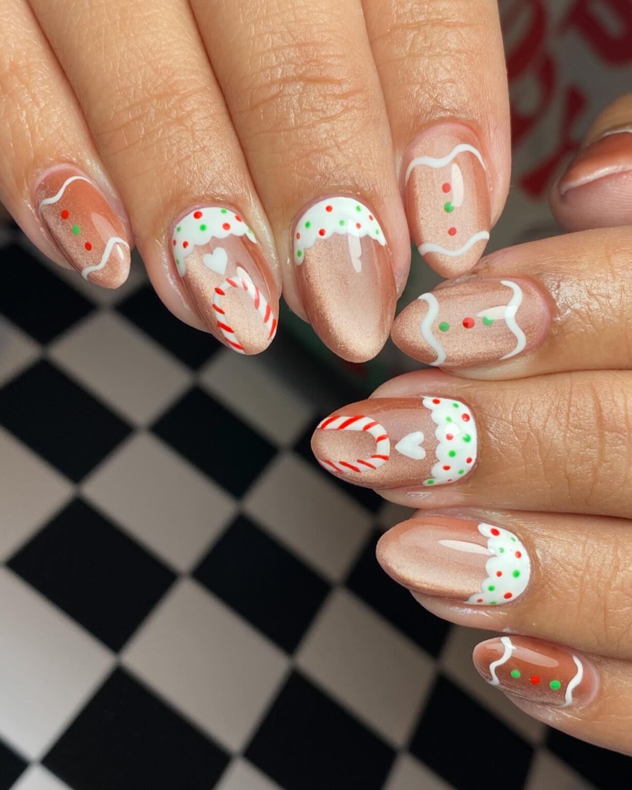 15+ Gorgeous Gingerbread Nails to Sweeten Your Holiday Look - Real ...