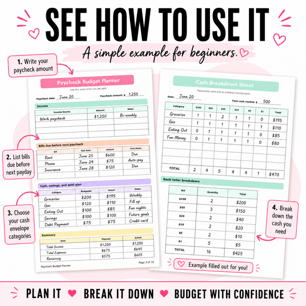 How to Use a Paycheck Budget Planner for Beginners - Real Beauty School